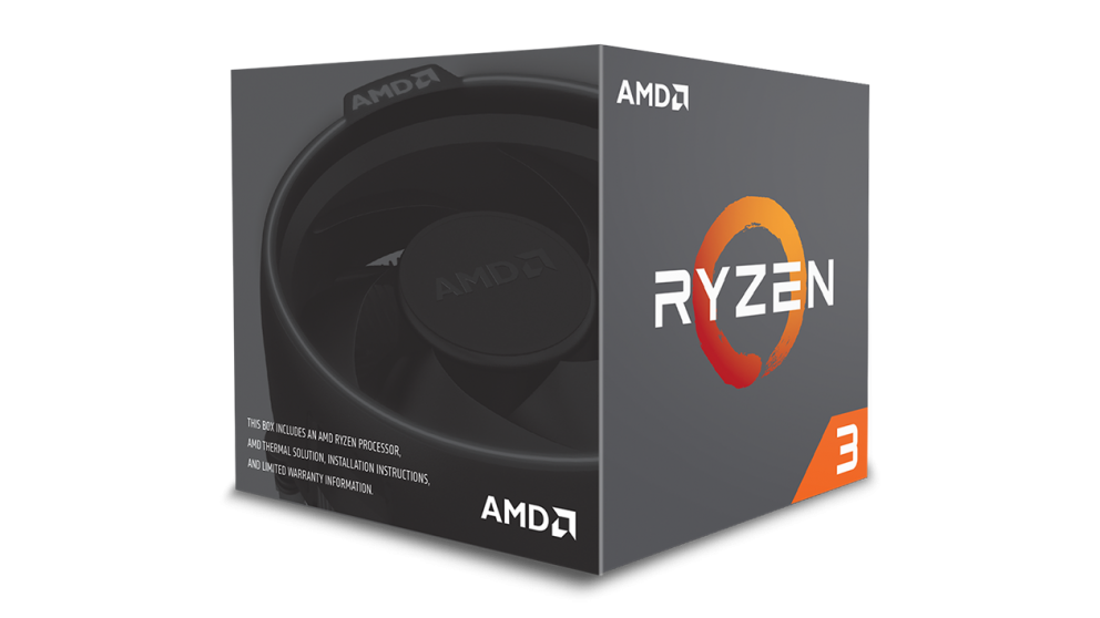 AMD RYZEN 3 1200 4-Core 3.1 GHz (3.4 GHz Turbo Boost) Socket AM4 ...