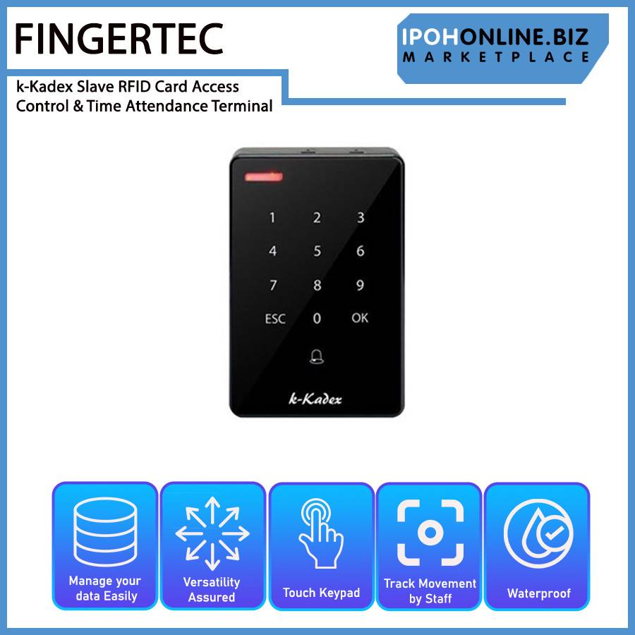 FingerTec k-Kadex Slave RFID Card Access Control & Time Attendance Terminal