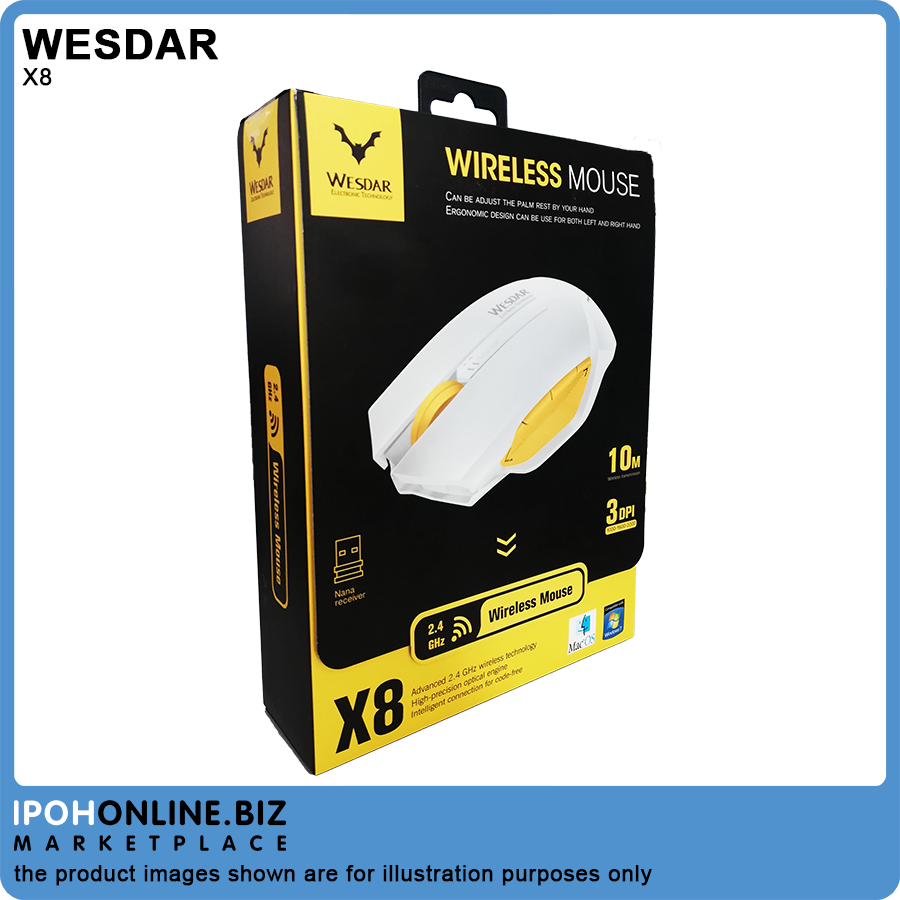 Wesdar | X8 10M 3DPI 2.4GHz Wireless Mouse | Ipohonline