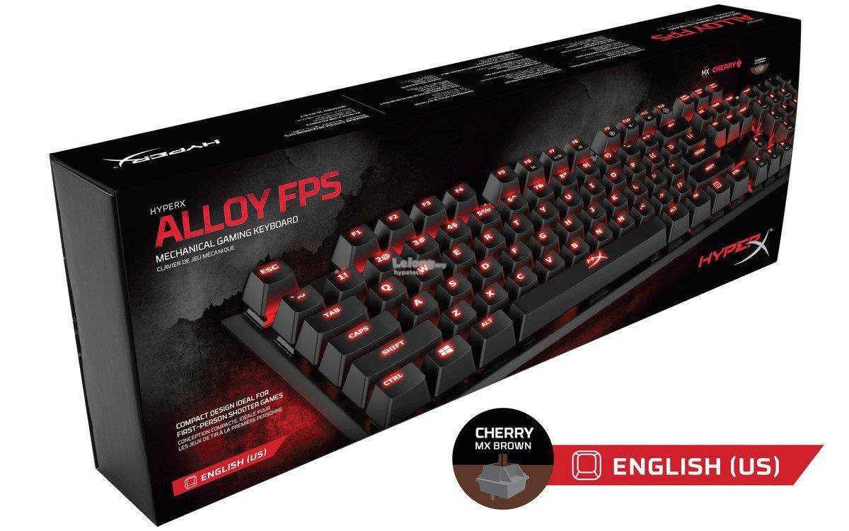 Kingston HyperX Alloy FPS Cherry MX Brown Mechanical Gaming Keyboard HX ...