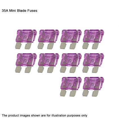 Auto Fuses Automotive 35A Standard Blade Plugin Fuses - 10pcs