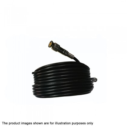 15M RG59 Black Coaxial CCTV Camera Cable with BNC connectors