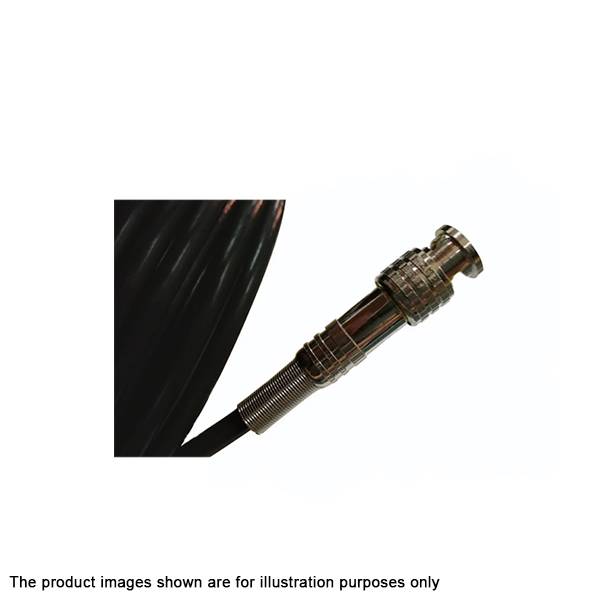 15M RG59 Black Coaxial CCTV Camera Cable with BNC connectors