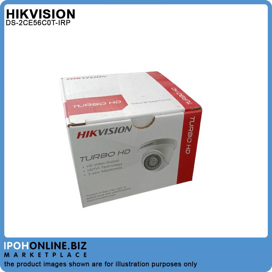 Hikvision DS-2CE56C0T-IRP 1MP 3.6mm Fixed Indoor Turret Camera