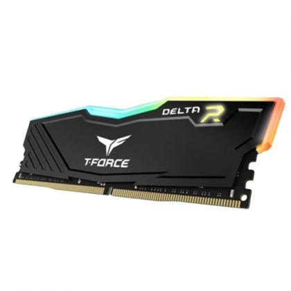 TeamGroup T-FORCE Delta RGB Black 4GB DDR4 2400 PC4 19200 UDIMM Desktop ...