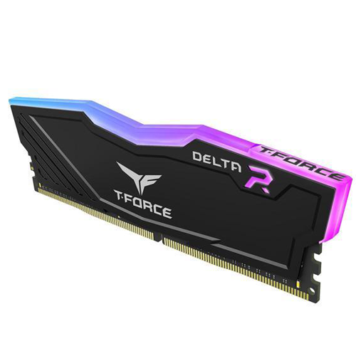 TeamGroup T-FORCE Delta RGB Black 8GB DDR4 2400 PC4 19200 UDIMM Desktop ...