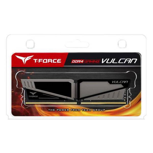 TeamGroup 8GB T-FORCE Vulcan Gray DDR4 2400 PC4 19200 UDIMM Desktop ...