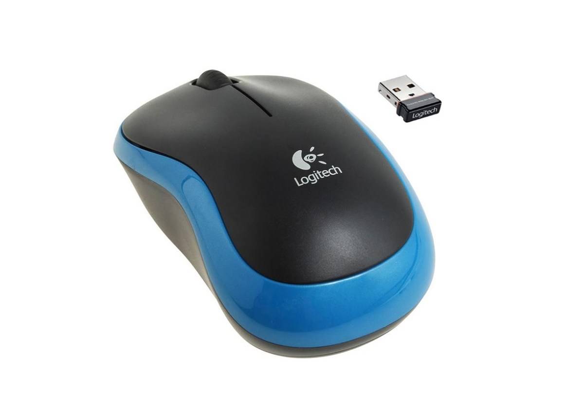 Logitech M185 Wireless Plug and Play Mouse - Blue