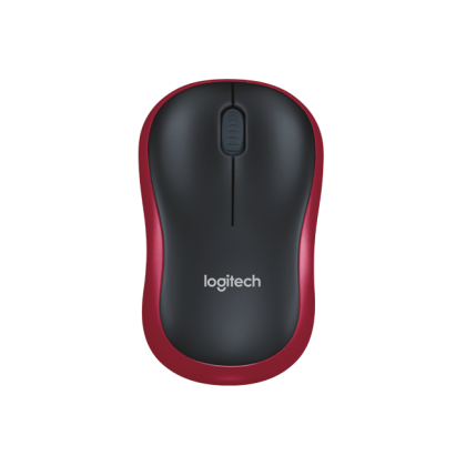 Logitech M185 Wireless Plug and Play Mouse - Red