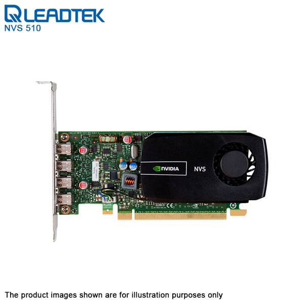 Leadtek NVIDIA NVS 510 2GB 4xDP Professional Graphic Card with Mosaic ...