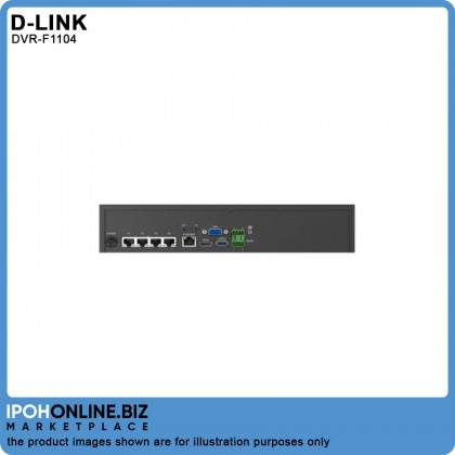 D-Link DVR-F1104 4 Channel 1080P AHD TVI 1 SATA Hybrid CCTV DVR