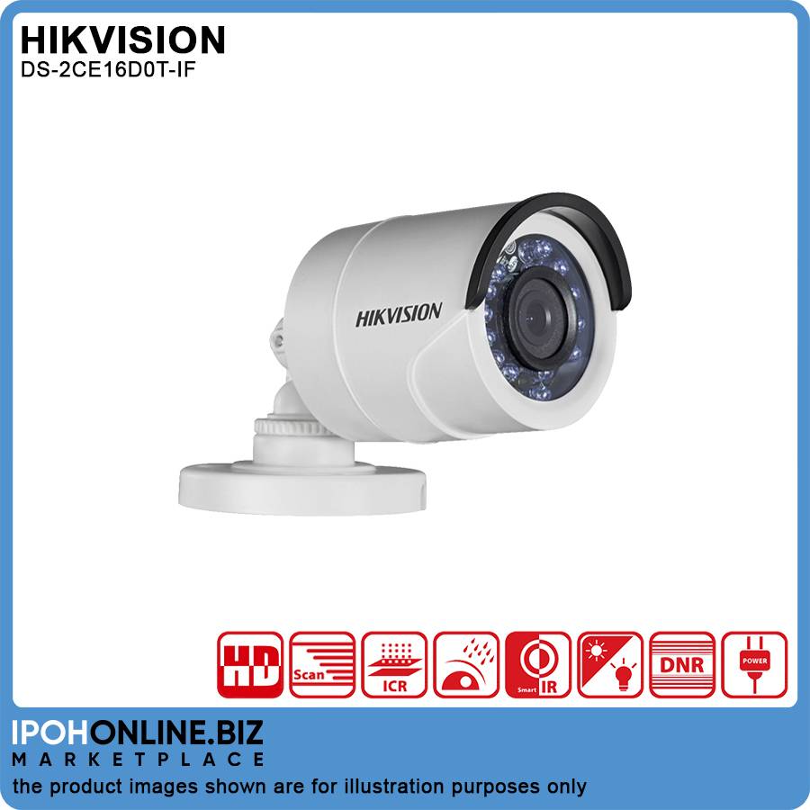 Hikvision DS-2CE16D0T-IF 2MP 1080P 3.6MM IR Bullet Camera