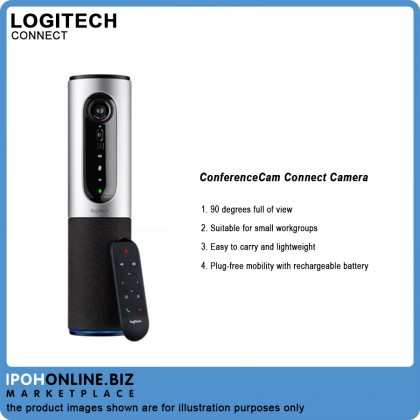 Logitech ConferenceCam Connect 1080p30 Portable WebCAM with Bluetooth ...