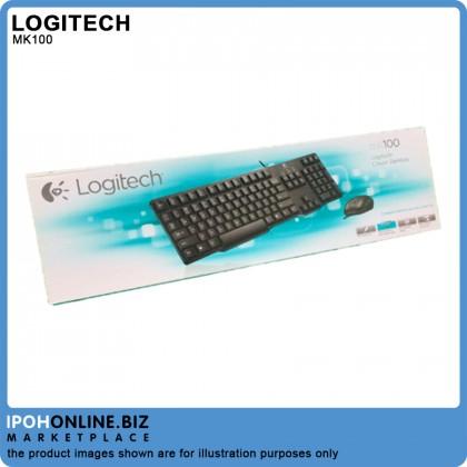 Logitech MK100 Classic Desktop Combo - PS2 KEYBOARD + USB MOUSE