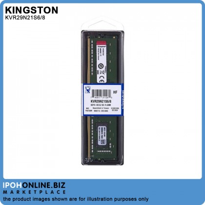 Kingston KVR29N21S6/8 8GB DDR4-2933 MHZ NON-ECC CL21 UDIMM 1RX16 Ram