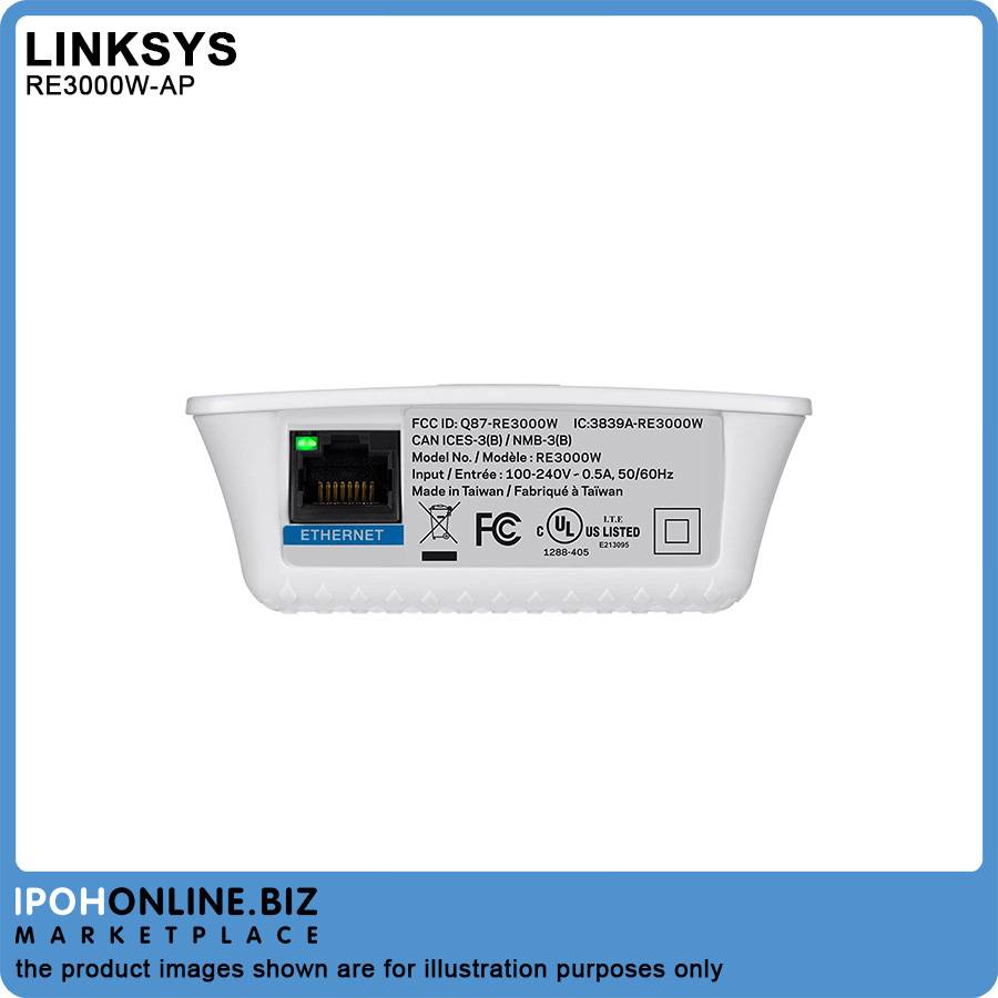 Linksys RE3000W N 300 Wi-Fi Range Extender