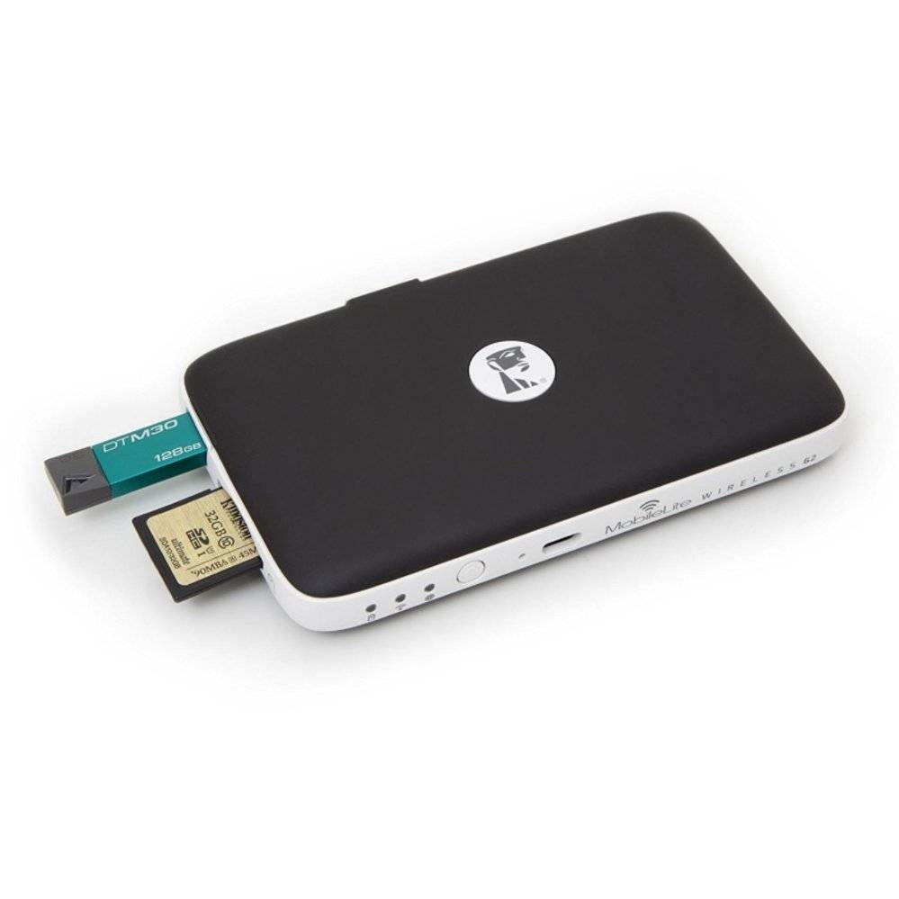 Kingston MobileLite Wireless Media Reader G2 - Storage 4640 mAh Charger ...