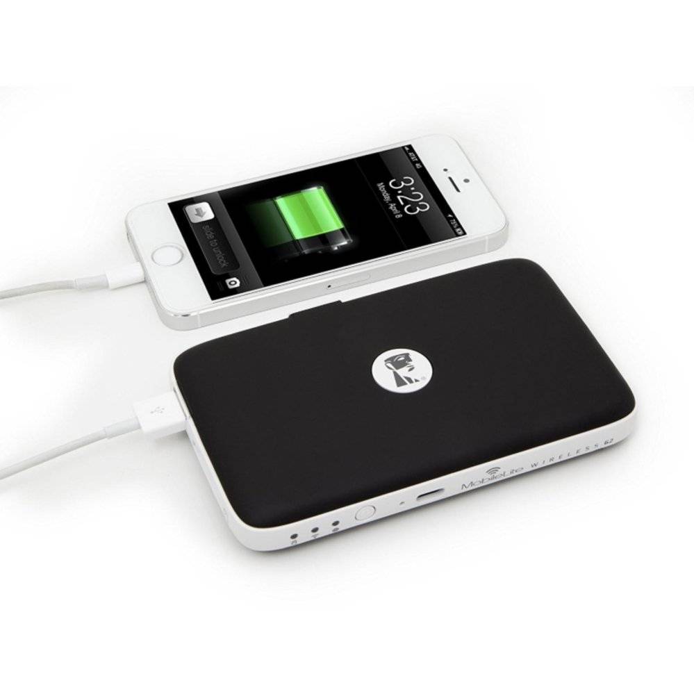 Kingston MobileLite Wireless Media Reader G2 - Storage 4640 mAh Charger ...