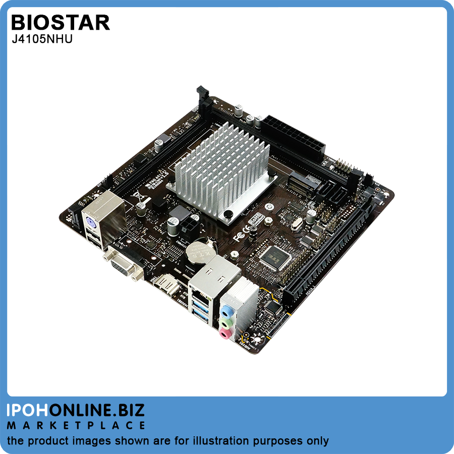 BIOSTAR | J4105NHU | Mini ITX Motherboard | Ipohonline