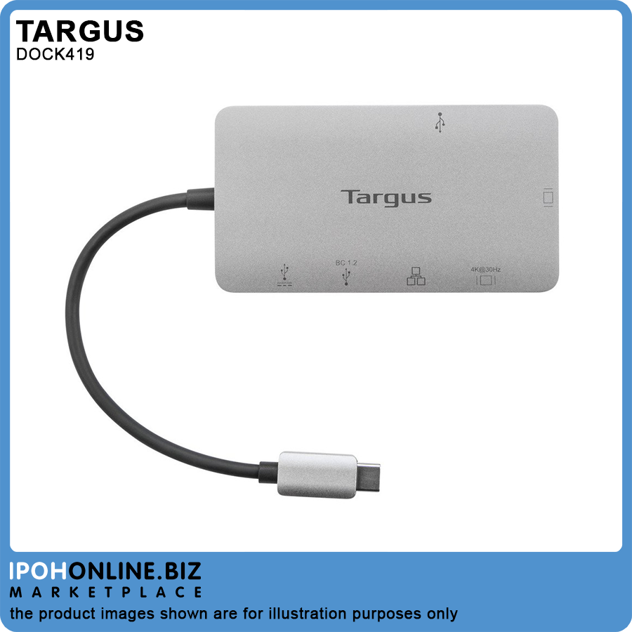 Targus | DOCK419 | USB-C | 4K | HDMI/VGA | Docking Station | 100W ...