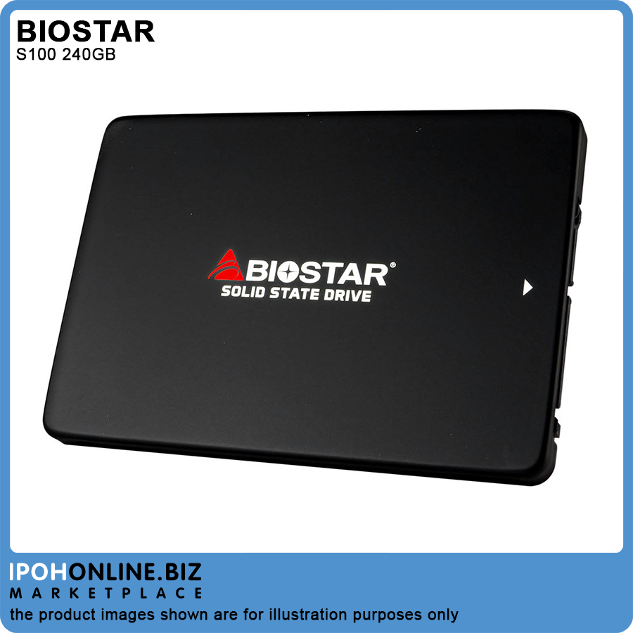 Biostar | S100 | 240GB | 3D NAND | SATAIII | 6GB/S | SSD | Ipohonline