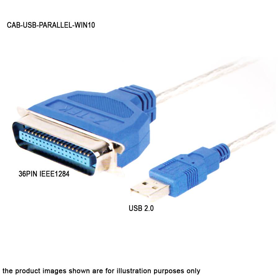 Z-Tek 1.5m USB to IEEE 1284 Parallel 25 Pin Female Printer Cable for ...