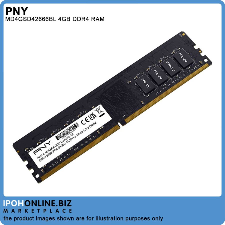 PNY 4GB DDR4 2666MHZ Desktop Memory RAM - LLT