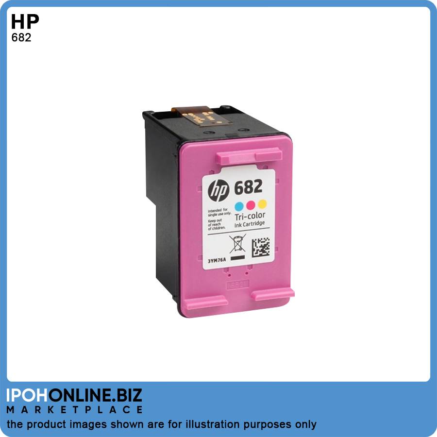 HP 682 Black or Tri-Color ink Cartridge - Expired OCT DEC 2022