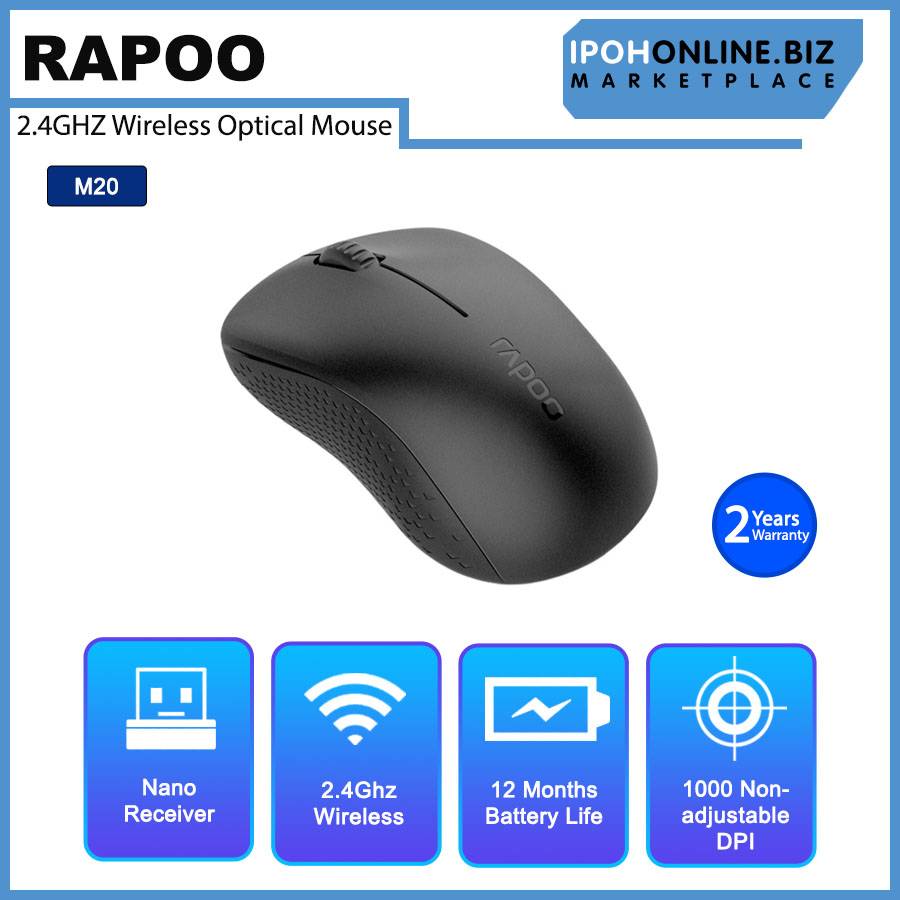 RAPOO M20 2.4GHZ Wireless Optical Mouse