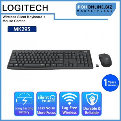 Logitech MK295 Wireless Silent Keyboard + Mouse Combo | Ipohonline