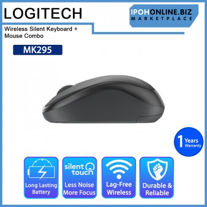 Logitech MK295 Wireless Silent Keyboard + Mouse Combo | Ipohonline