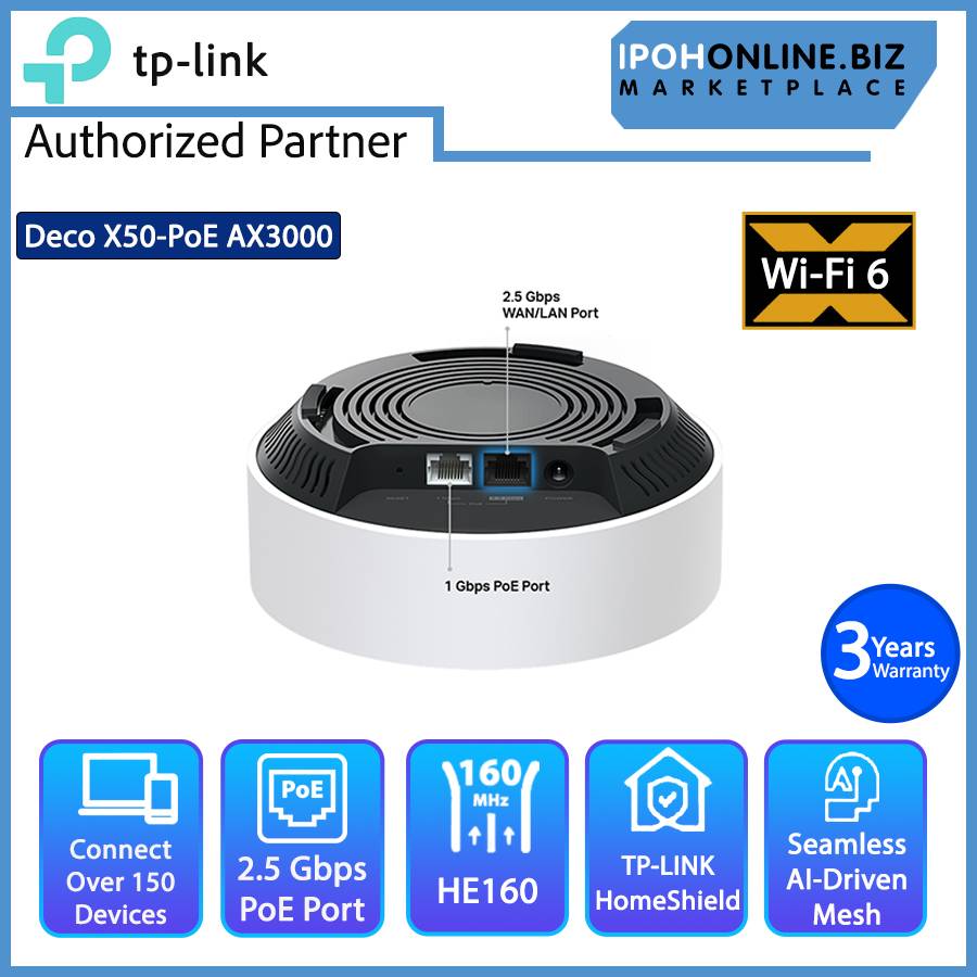 TP-Link Deco X50-POE AX3000 Whole Home Mesh Wifi 6 Router System With ...