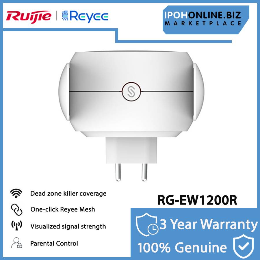 Ruijie Reyee RG-EW1200R 1200M Dual-band Mesh Wi-Fi Extender - Powerful ...