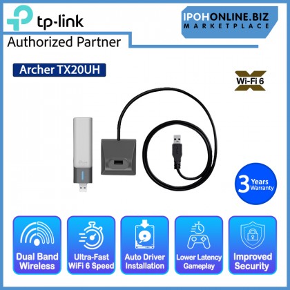 TP-Link Archer TX20UH AX1800 High Gain WiFi 6 USB 3.0 Adapter with Auto ...