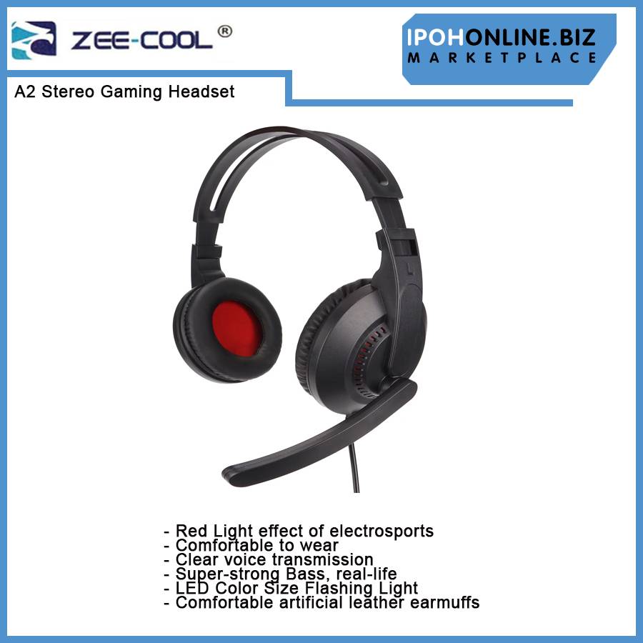 ZEE-COOL A2 Stereo Gaming Headset Virtual Surround Bass Gaming Earphone ...