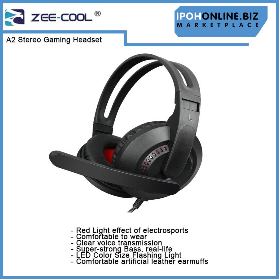 ZEE-COOL A2 Stereo Gaming Headset Virtual Surround Bass Gaming Earphone ...