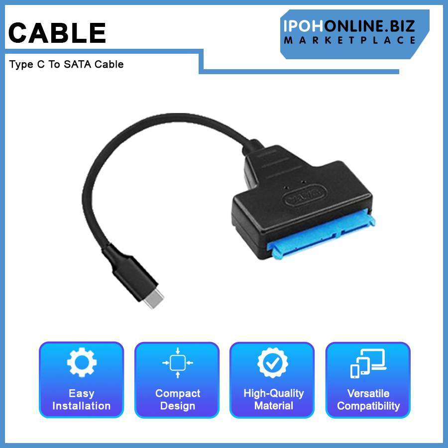 Type C To SATA Cable Support 2.5 Inches External HDD SDD Hard Drive ...