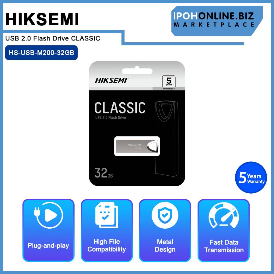 HIKSEMI HS-USB-M200-32GB USB 2.0 Flash Drive CLASSIC | Ipohonline