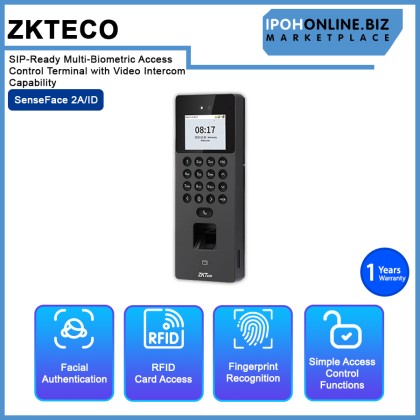ZKTECO SENSEFACE 2A SIP-Ready Multi-Biometric Access Control Terminal ...