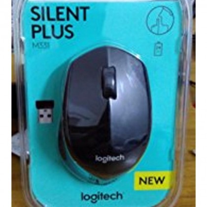 Logitech M331 Silent Plus Wireless Mouse - BLACK NEW!