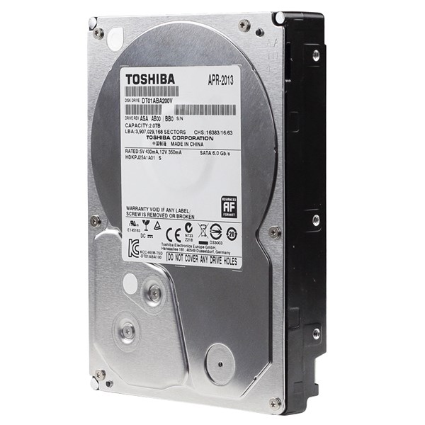Toshiba DT01ABA200V 2TB 3.5 - Inch HDD CCTV DVR NVR Desktop Hard Disk Drive