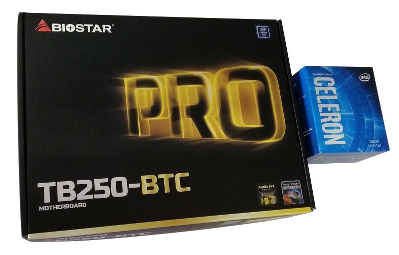 Biostar TB250-BTC LGA 1151 Intel B250 DDR4 5+1 GPU AMD Nvidia Crypto ...