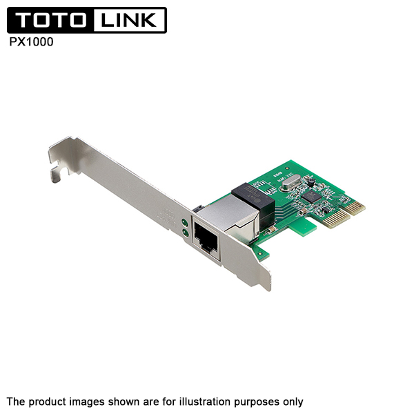 TOTOLINK PX1000 Gigabit 10/100/1000Mbps PCI Express Network Adapter ...