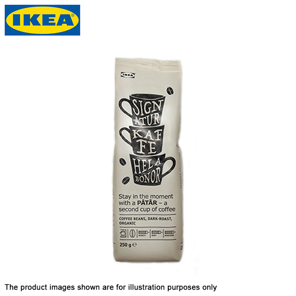 IKEA PÅTÅR Arabica Dark Roast Coffee Beans Organic UTZ Certified 100% ...