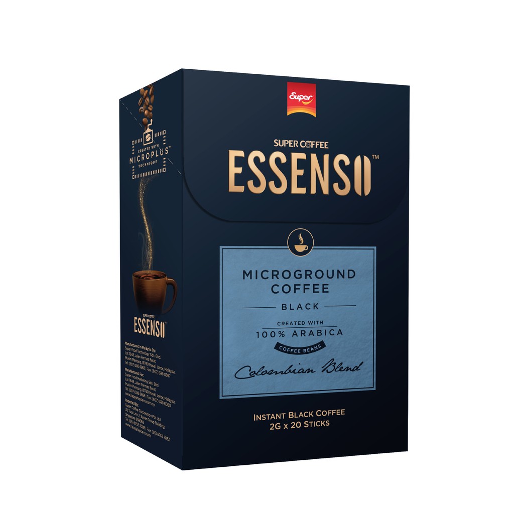 Super Essenso Colombia Microground Black Coffee 2g x 20 Stick