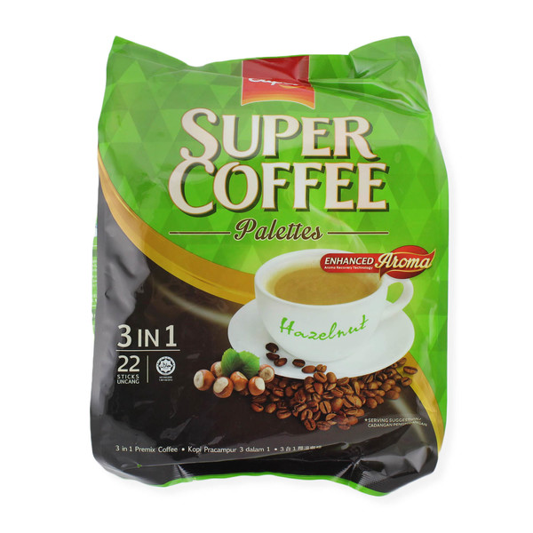 Super Coffee Palettes Hazelnut 3 in 1 - 22 sticks x 20g