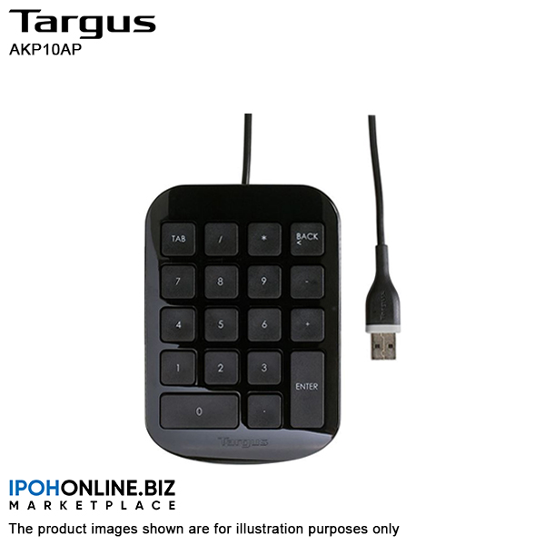 Targus AKP10AP Wired USB Numeric Keypad | IPOHONLINE
