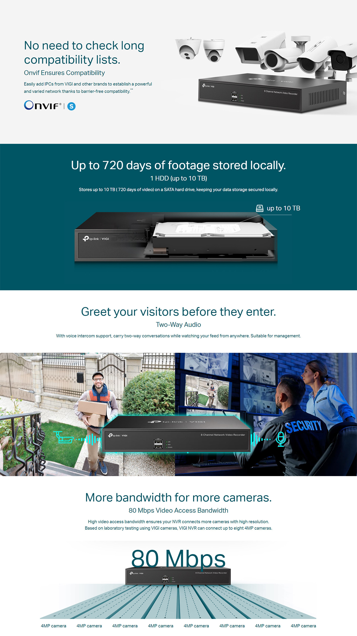 TP-LINK | VIGI NVR1008 | 8 Channel | Network Video Recorder | Ipohonline