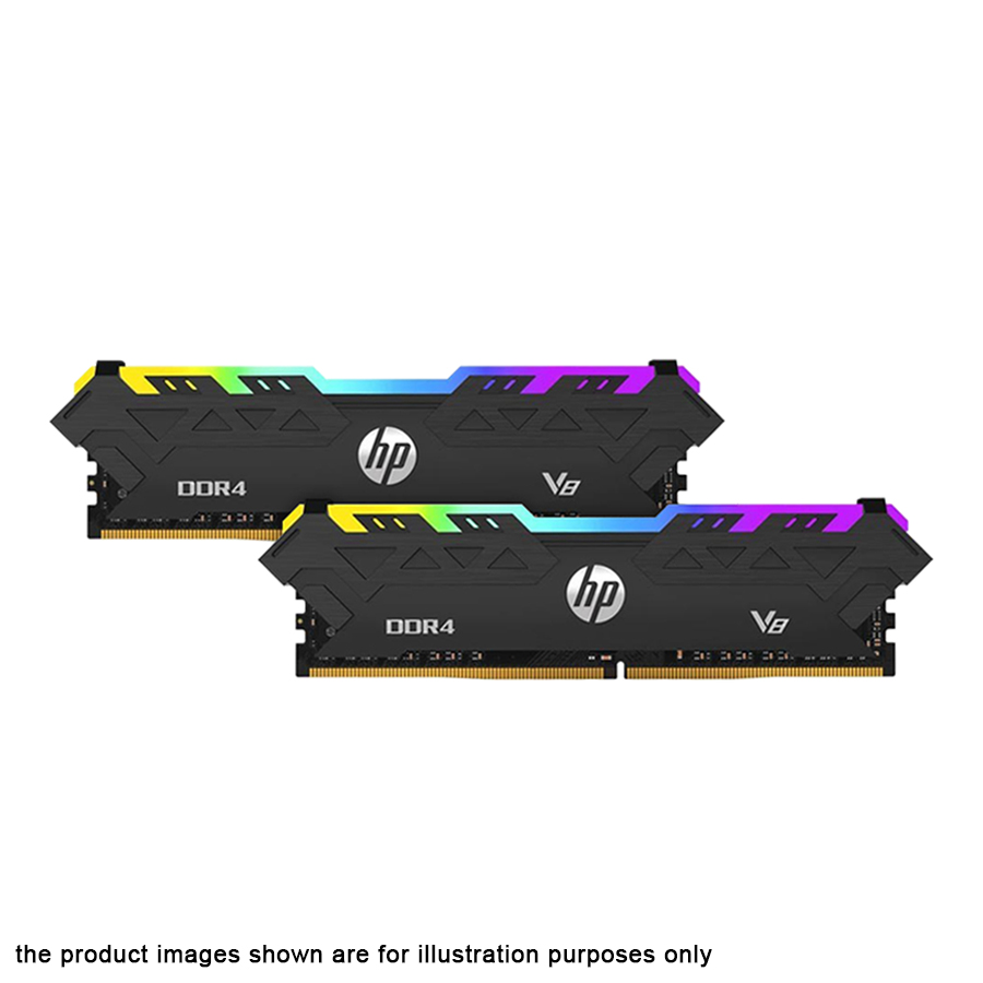 HP V8 DDR4 3600 C18 8GB x 2 RGB Desktop Gaming RAM - 16GB