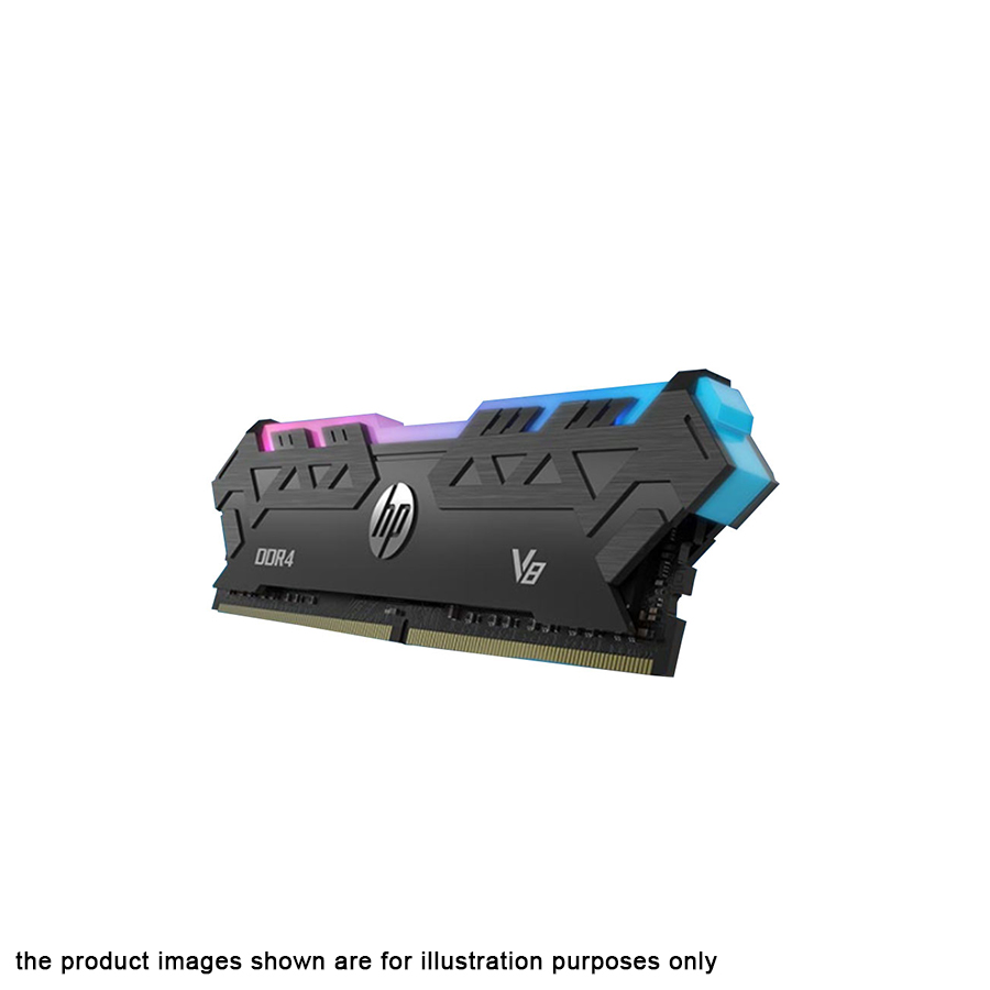HP V8 DDR4 3600 C18 8GB x 2 RGB Desktop Gaming RAM - 16GB